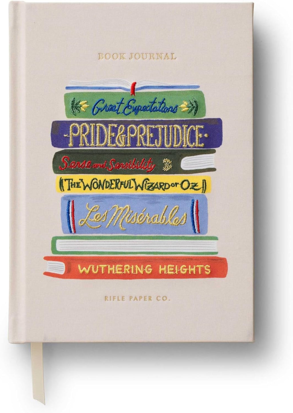 Rifle Paper Co. Book Club Embroidered Book Journal